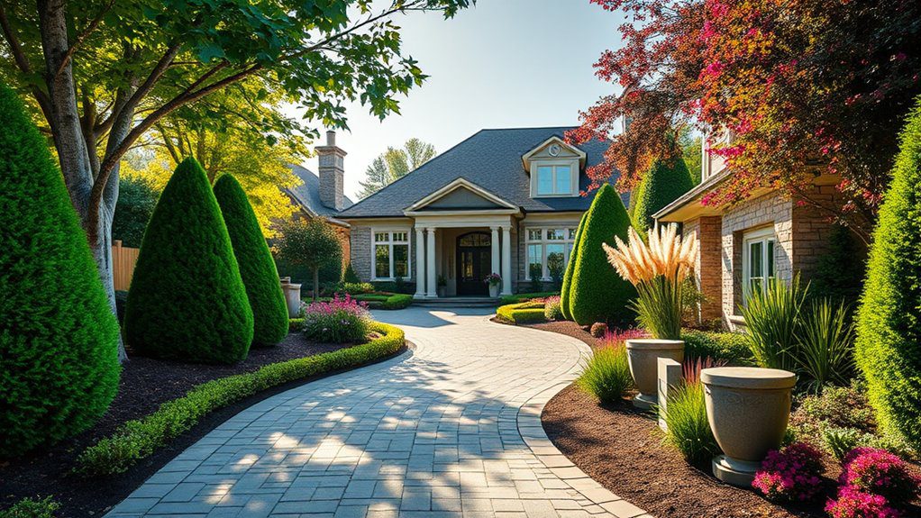 12 Stunning Driveway Entry Landscaping Ideas to Elevate Your Curb ...
