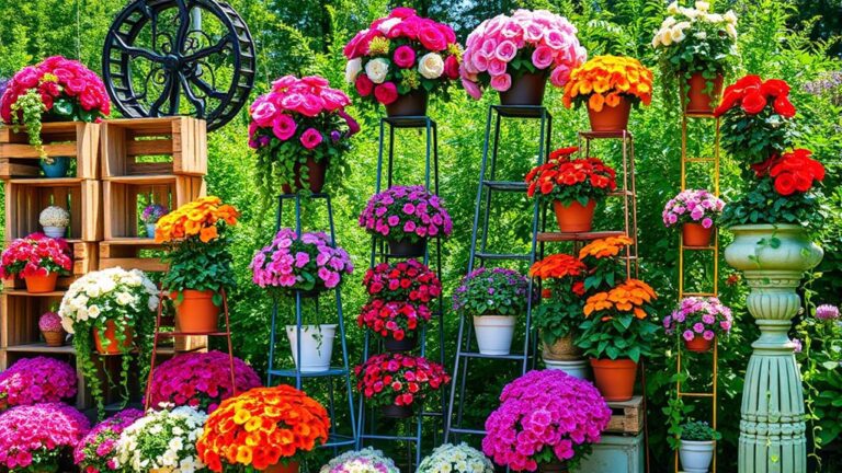 15 Flower Tower Ideas to Brighten Up Any Garden Space – Backyard ...