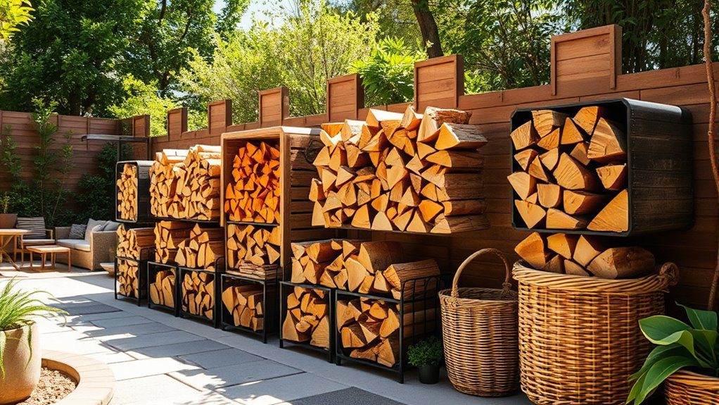16 Outdoor Firewood Storage Ideas to Keep Your Yard Stylish and ...